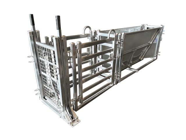 Adjustable Sheep Vee Race with 3 way draft gate – watleyrural.com.au